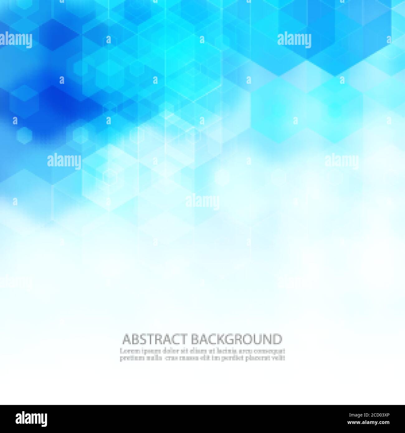 Abstract Science Background Hexagon Geometric Design Vector Background Blue Stock Vector Image