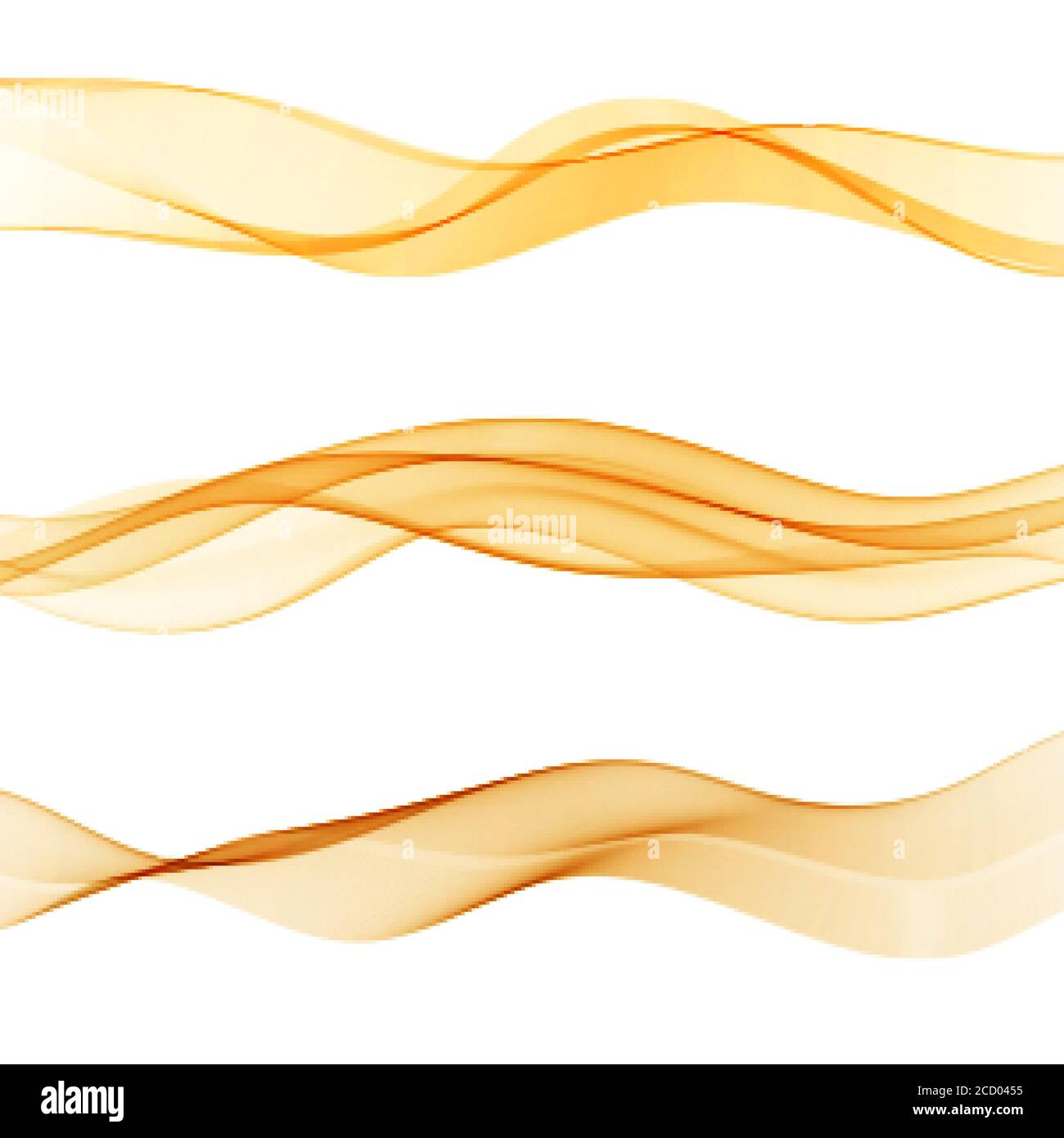 Abstract orange lines divider collection of three beautiful gradient ...