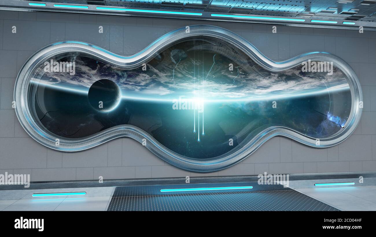 Spacecraft interior view window space hi-res stock photography and ...