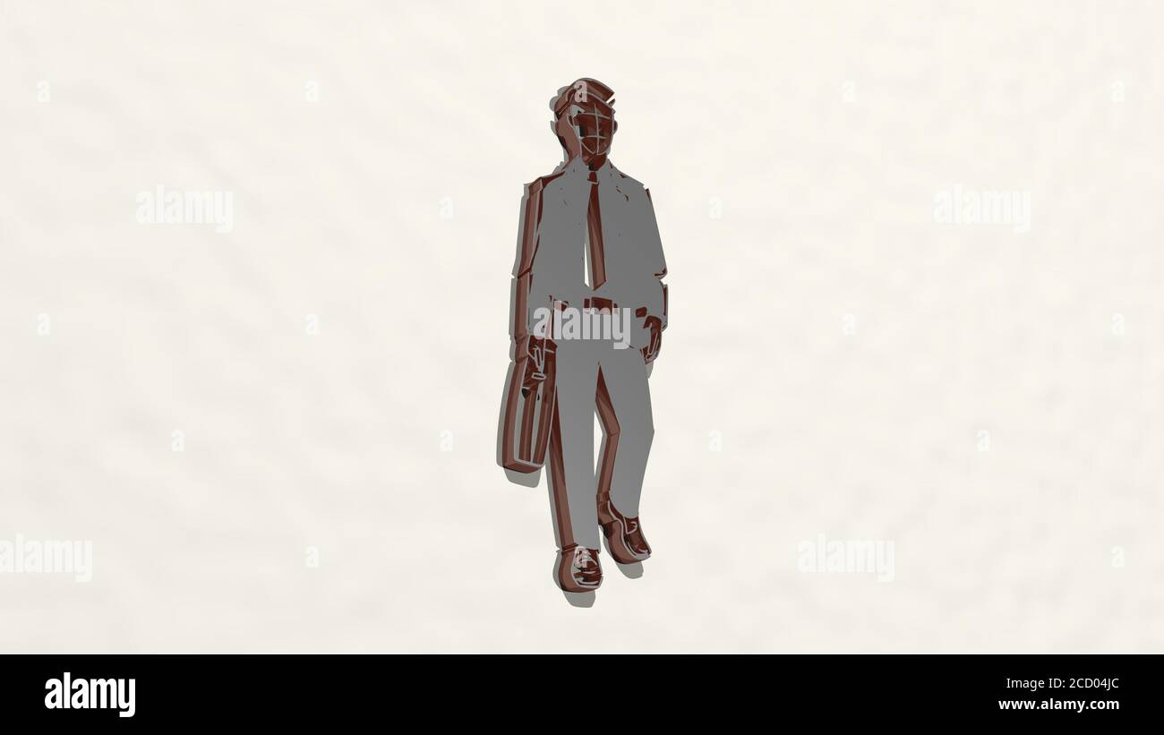 PROFESSIONAL MAN WORKING 3D drawing icon, 3D illustration Stock Photo ...