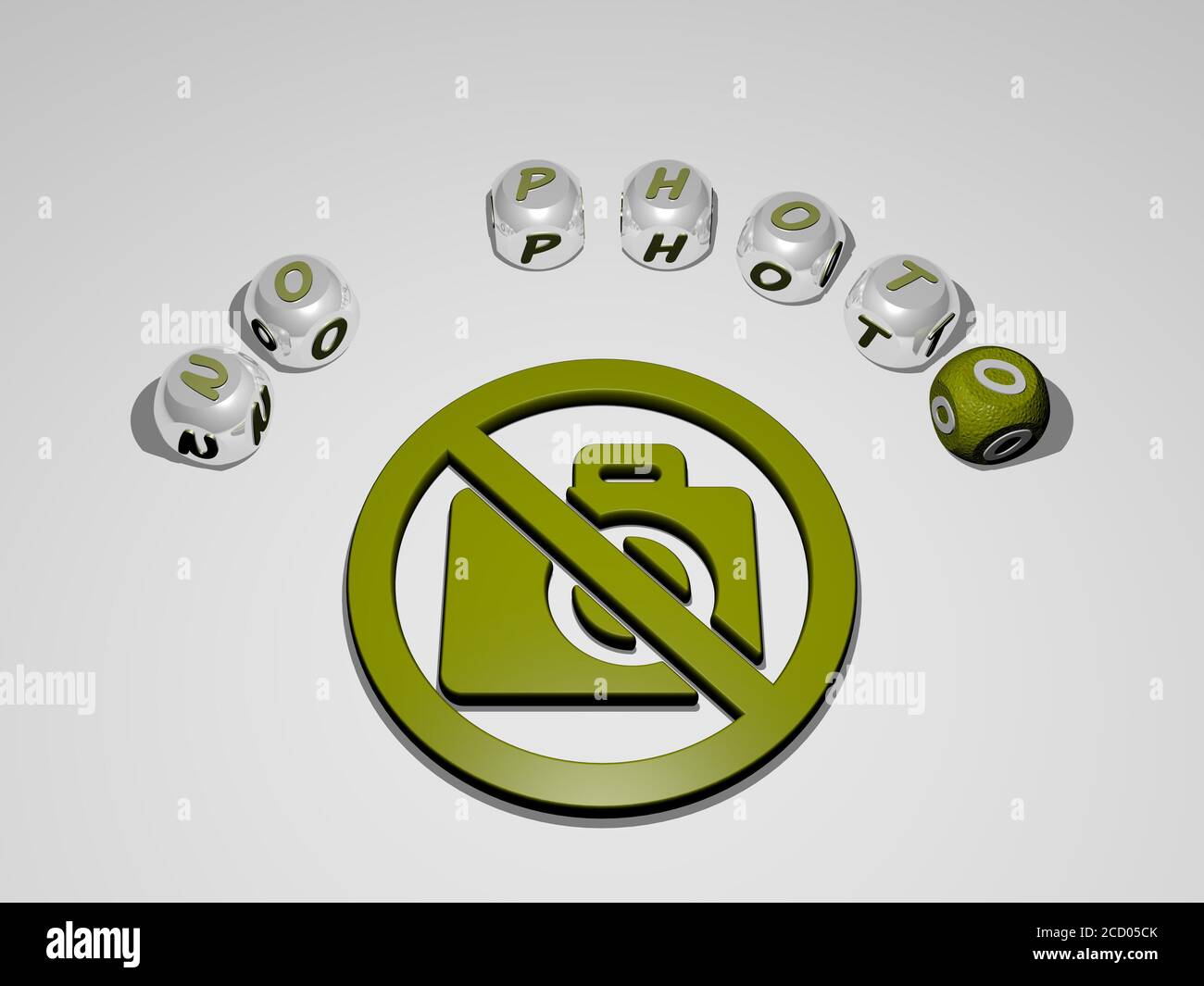 no photo 3D icon surrounded by the text of cubic letters, 3D ...