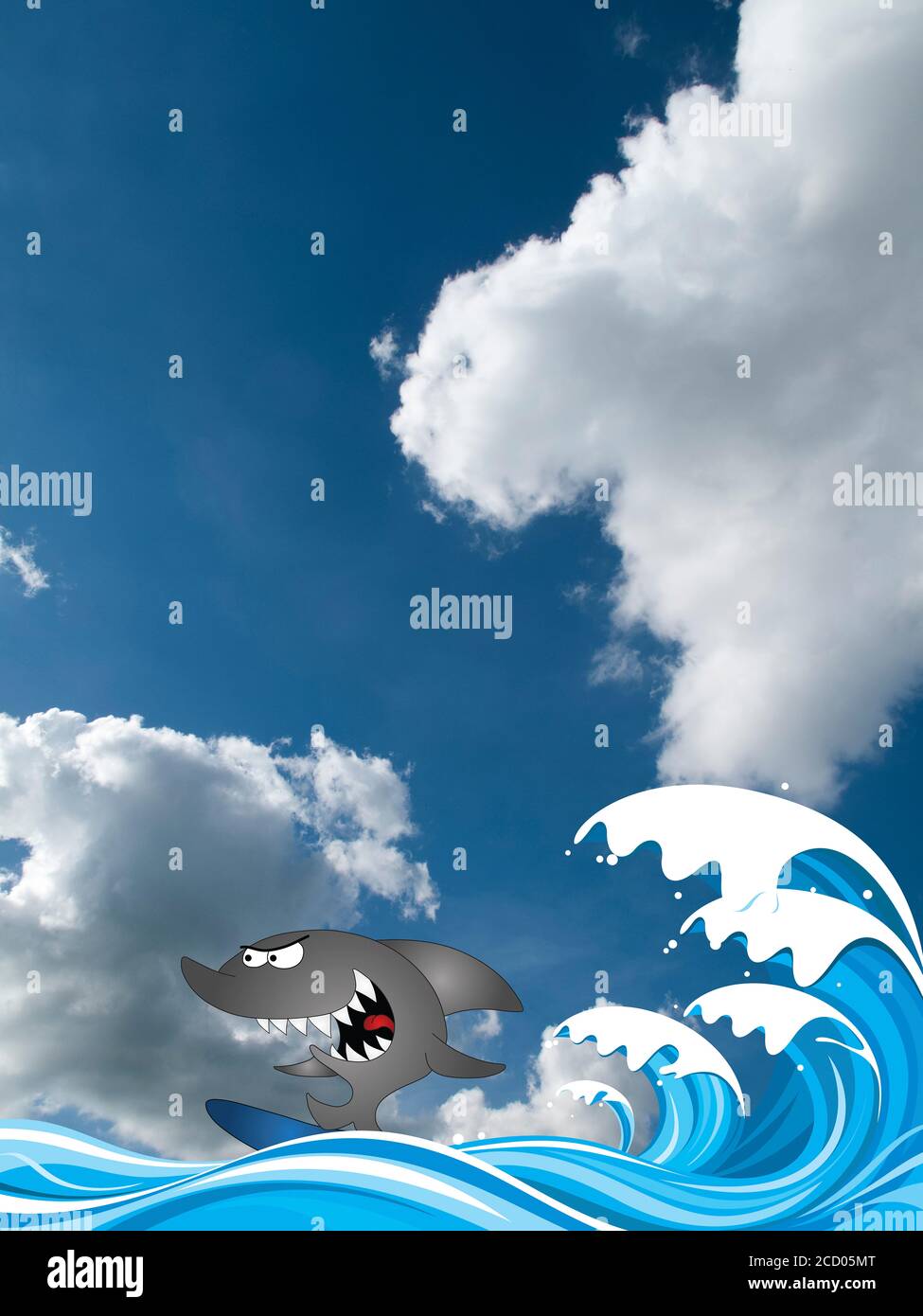 Shark surfer hi-res stock photography and images - Alamy