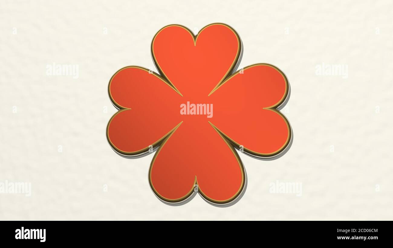 leaf 3D drawing icon, 3D illustration Stock Photo - Alamy