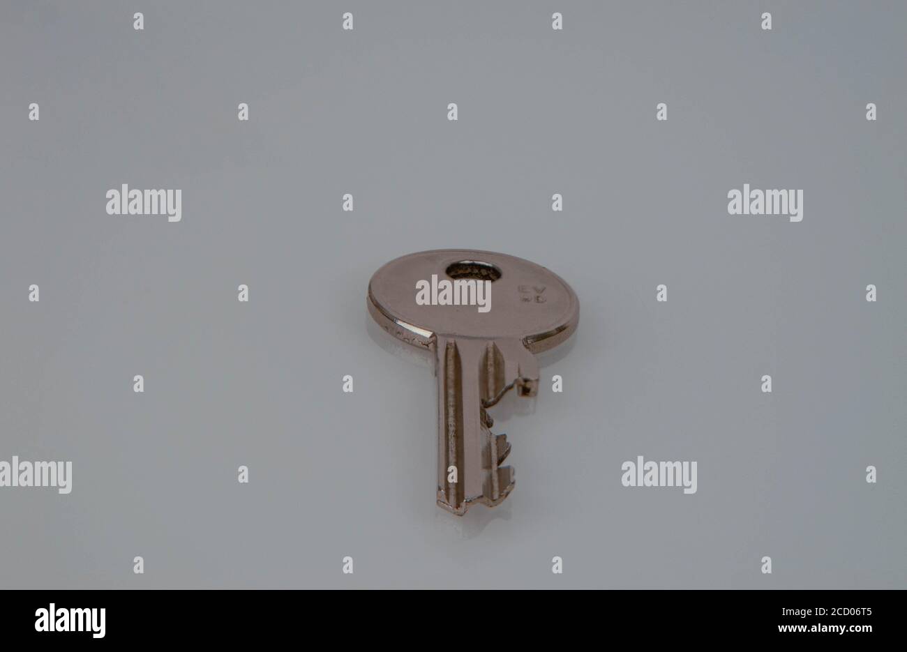 Closeup of metal keys with Copyspace and white background Stock Photo ...