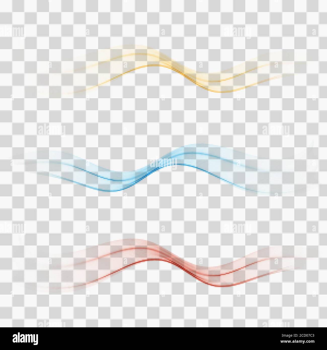 Abstract colorful lines divider collection of three beautiful gradient ...