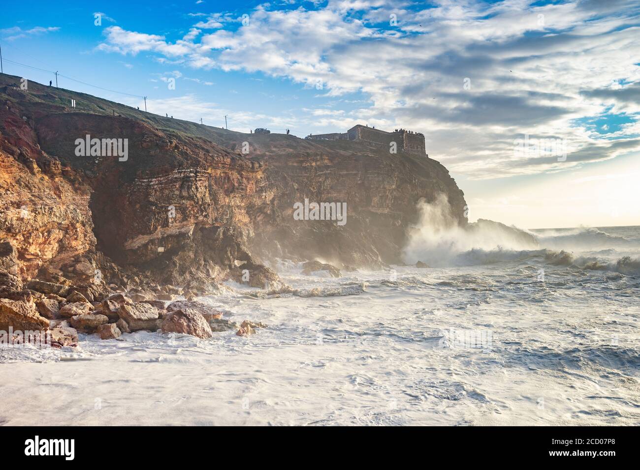 Nazare portugal wave hi-res stock photography and images - Alamy