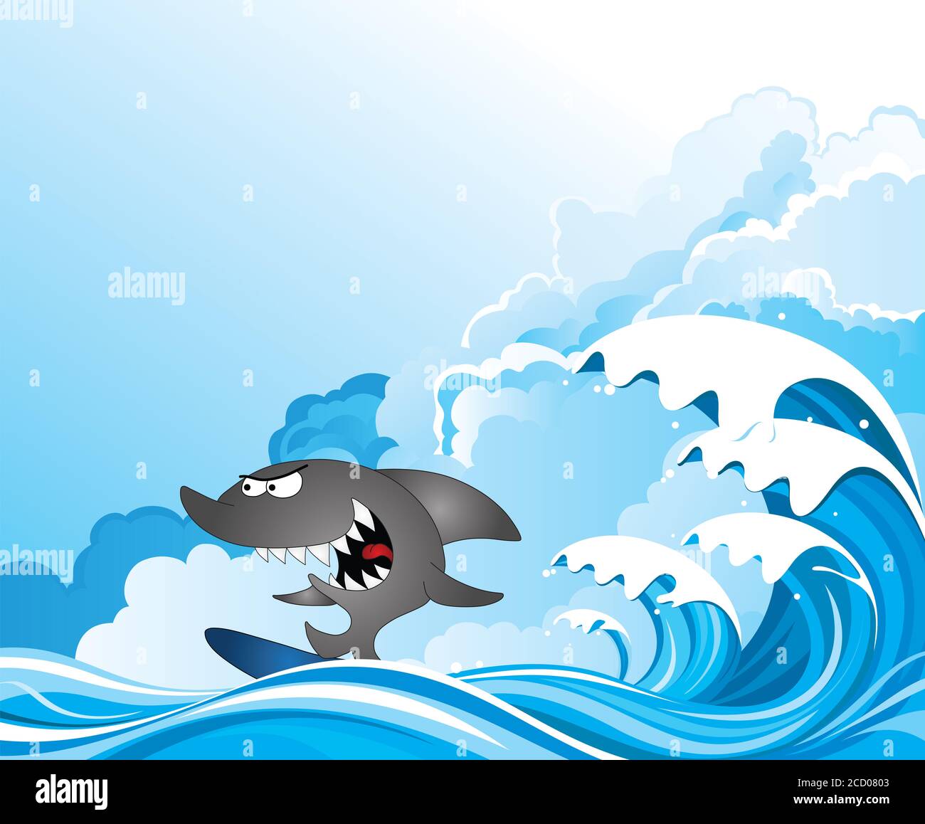 Shark surfer hi-res stock photography and images - Alamy
