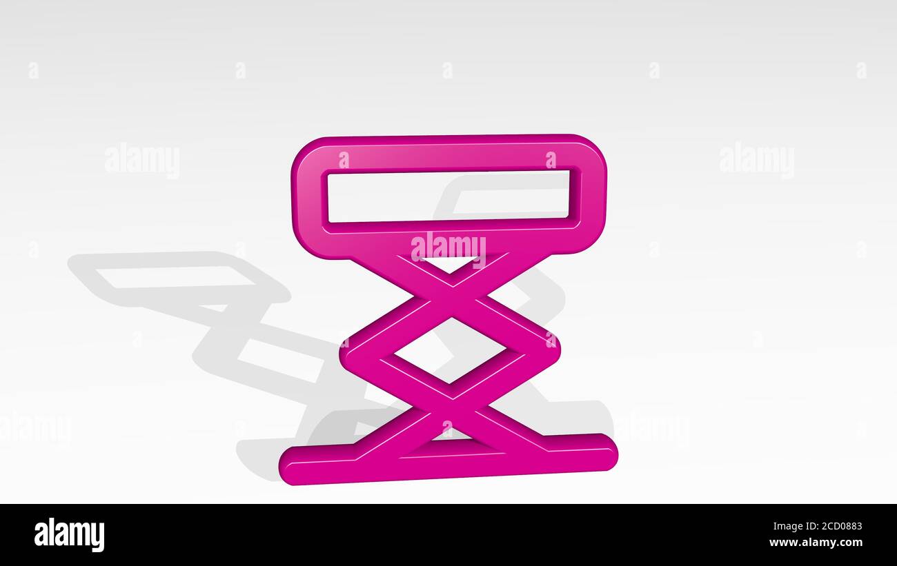 clamps expand 3D icon casting shadow, 3D illustration Stock Photo - Alamy