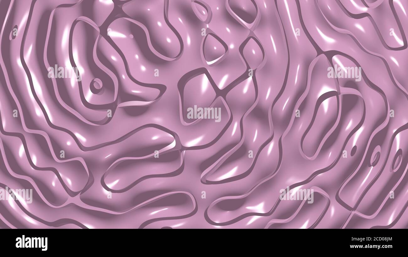 Uniform 3D abstract background of simple patterns of SUPER PINK color ...