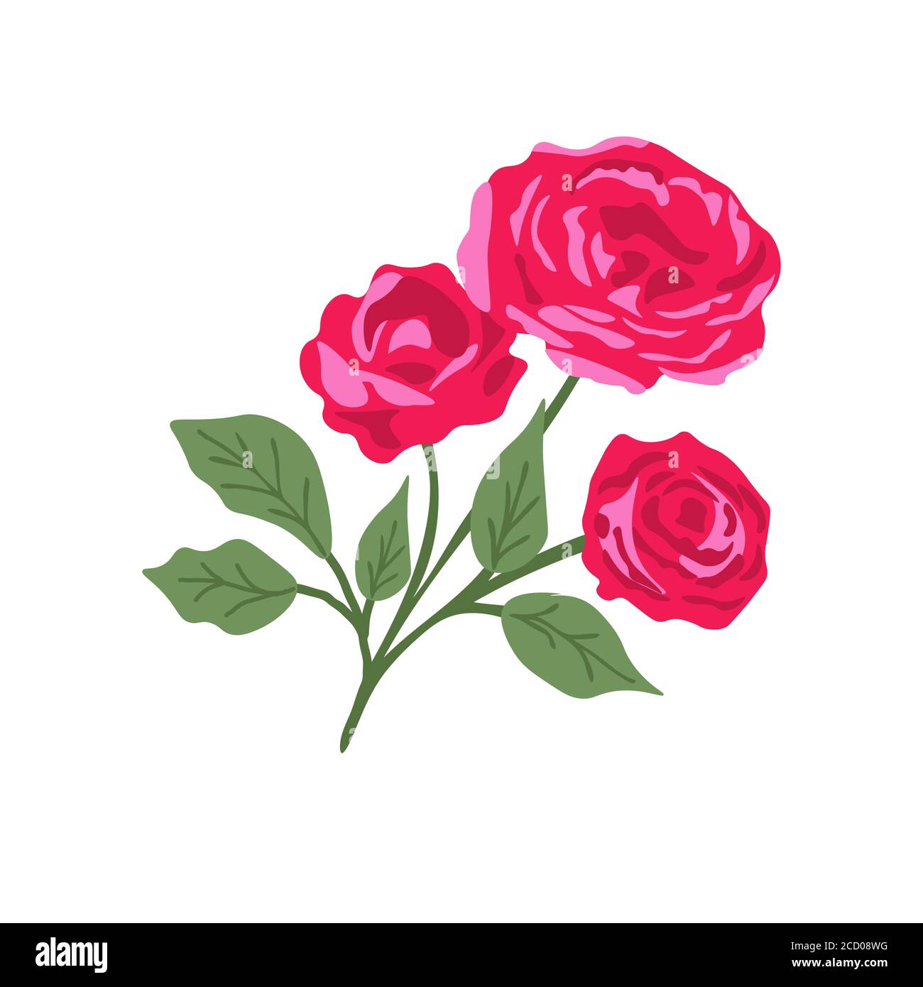 Plant on white background Stock Vector Images - Alamy