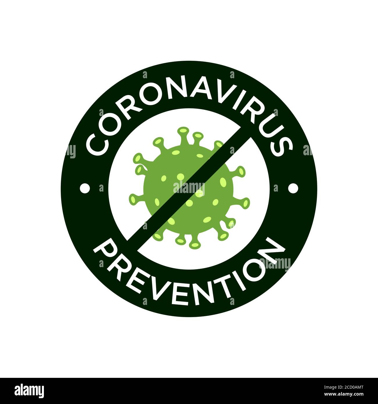 Coronavirus prevention icon illustration. MERS-Cov (Middle East ...