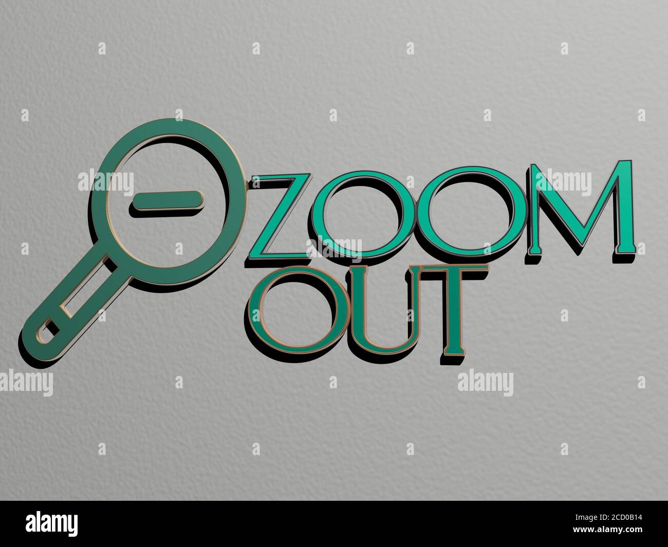 Golden zoom out icon hi-res stock photography and images - Alamy