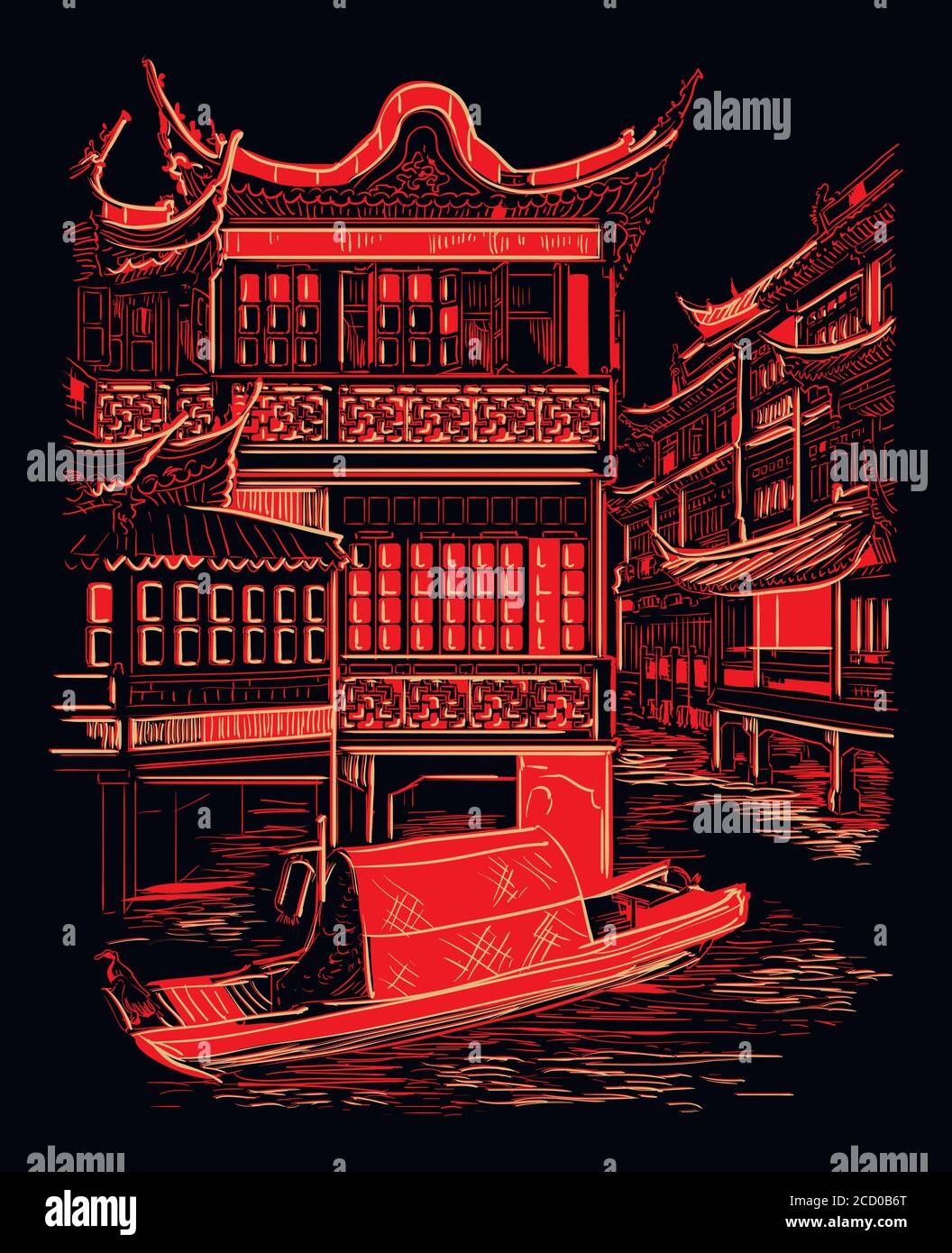 Yuyuan Garden (Garden of Happiness), Old City of Shanghai, landmark of ...