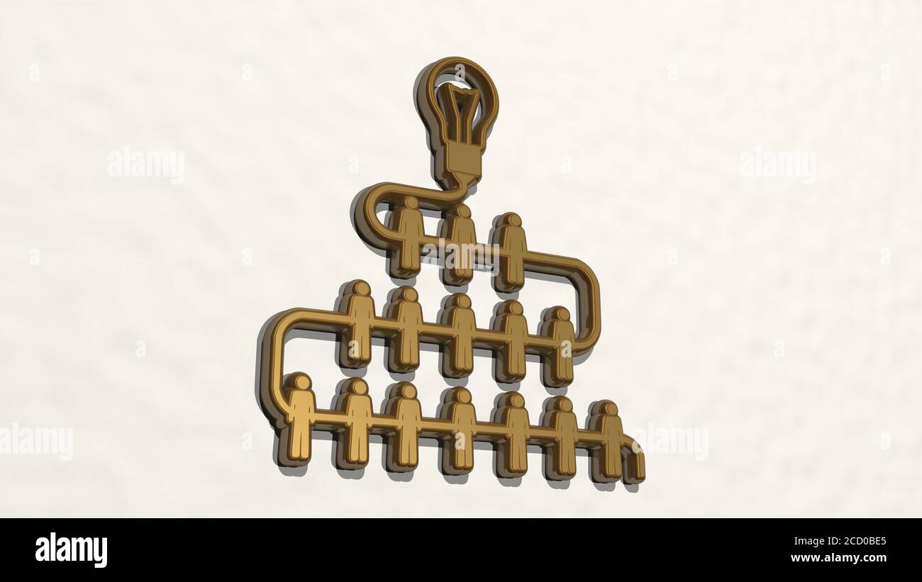 CONNECTING PEOPLE 3D drawing icon, 3D illustration Stock Photo - Alamy