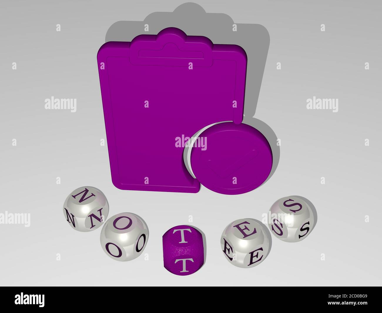 notes round text of cubic letters around 3D icon, 3D illustration Stock ...