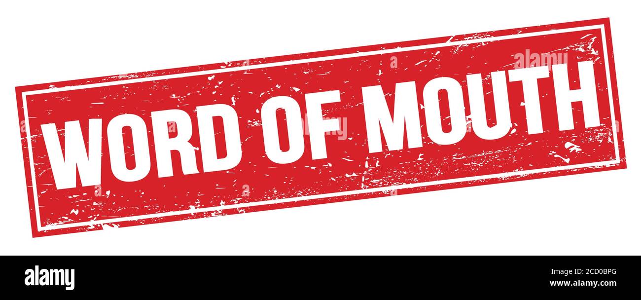 Word of mouth stamp hi-res stock photography and images - Alamy