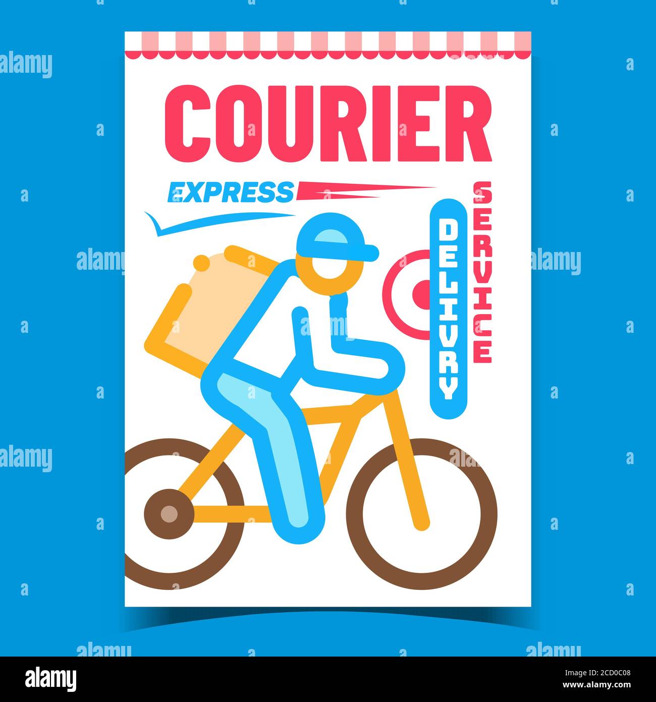 Courier word Stock Vector Images - Alamy
