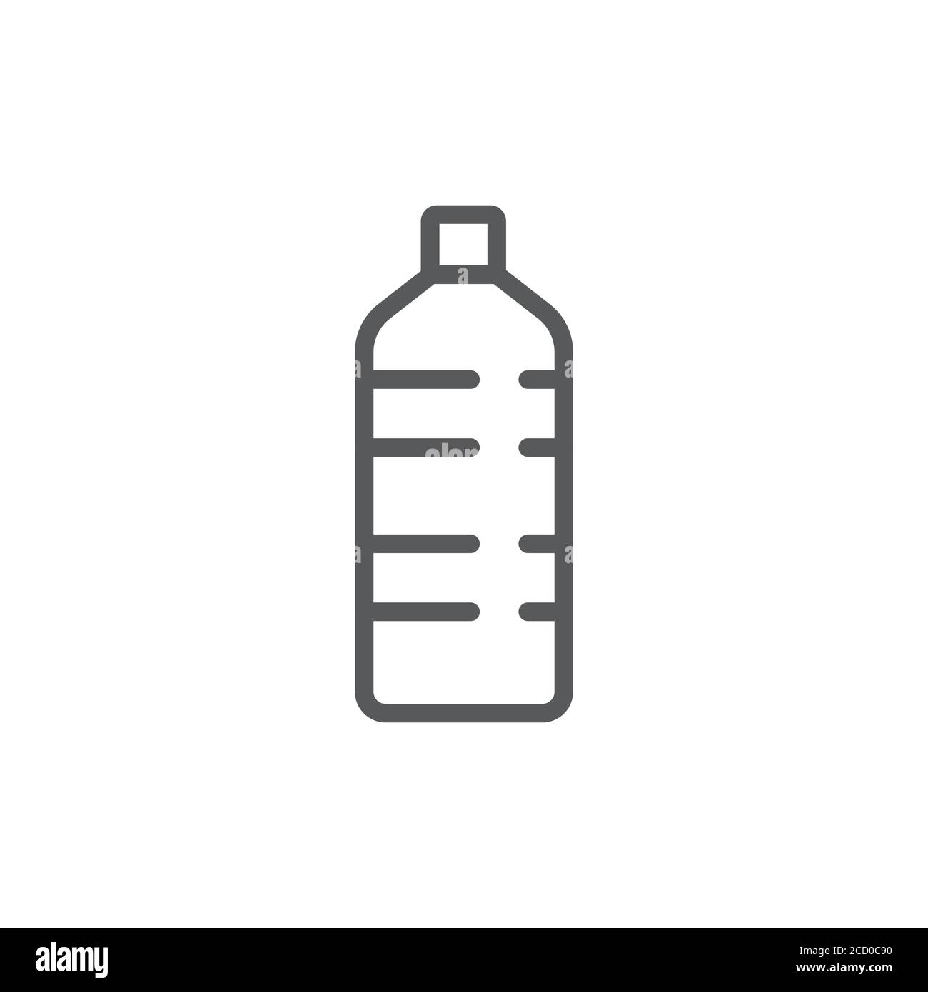 Bottle of water vector icon symbol isolated on white background Stock ...