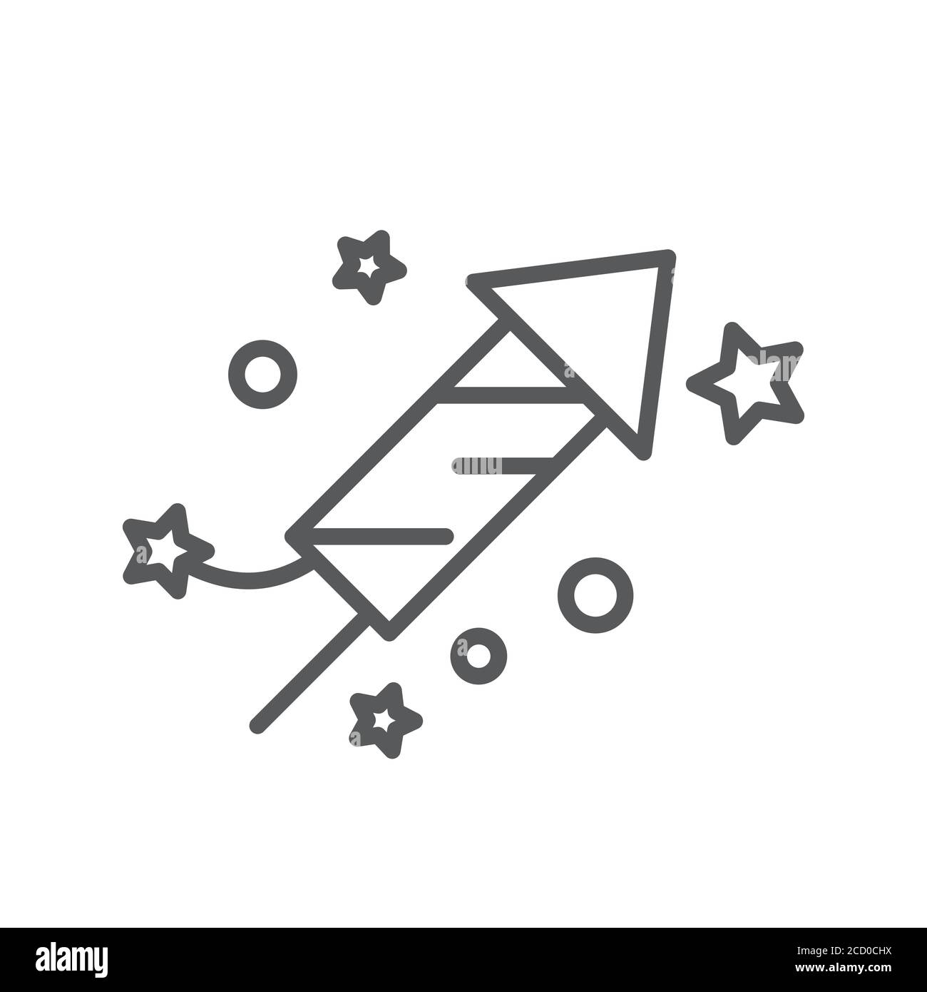 Celebration fireworks vector icon symbol isolated on white background ...