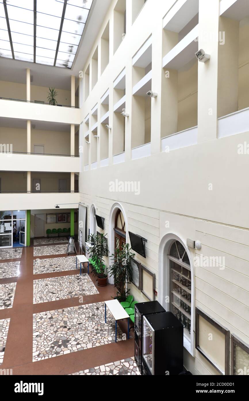 empty university collage school lobby back to school in coronavirus ...