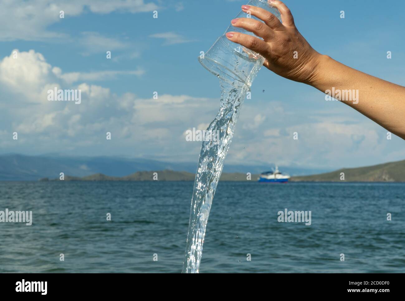Natural clean water flows from hi-res stock photography and images - Alamy