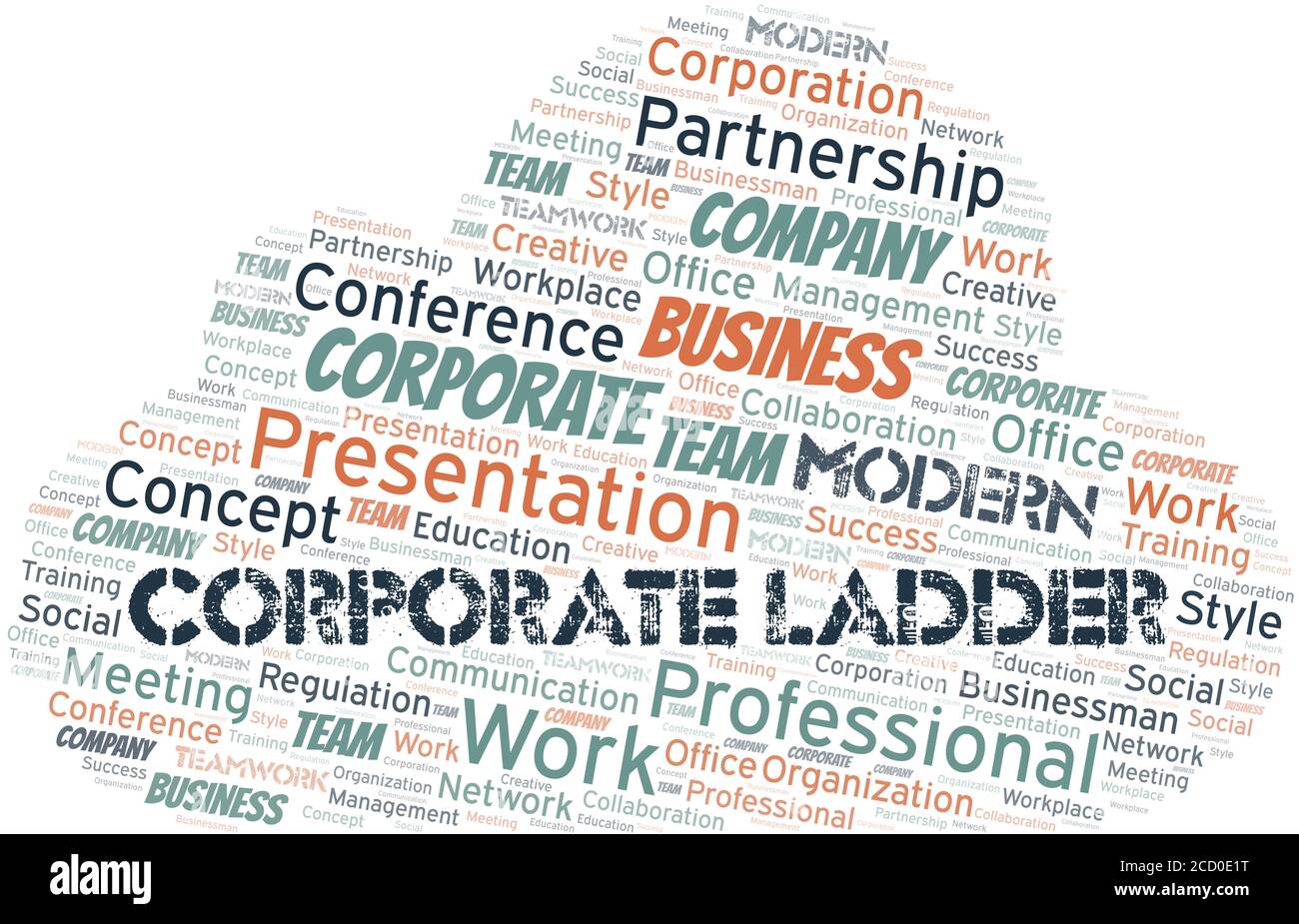 Corporate Ladder vector word cloud, made with the text only Stock ...