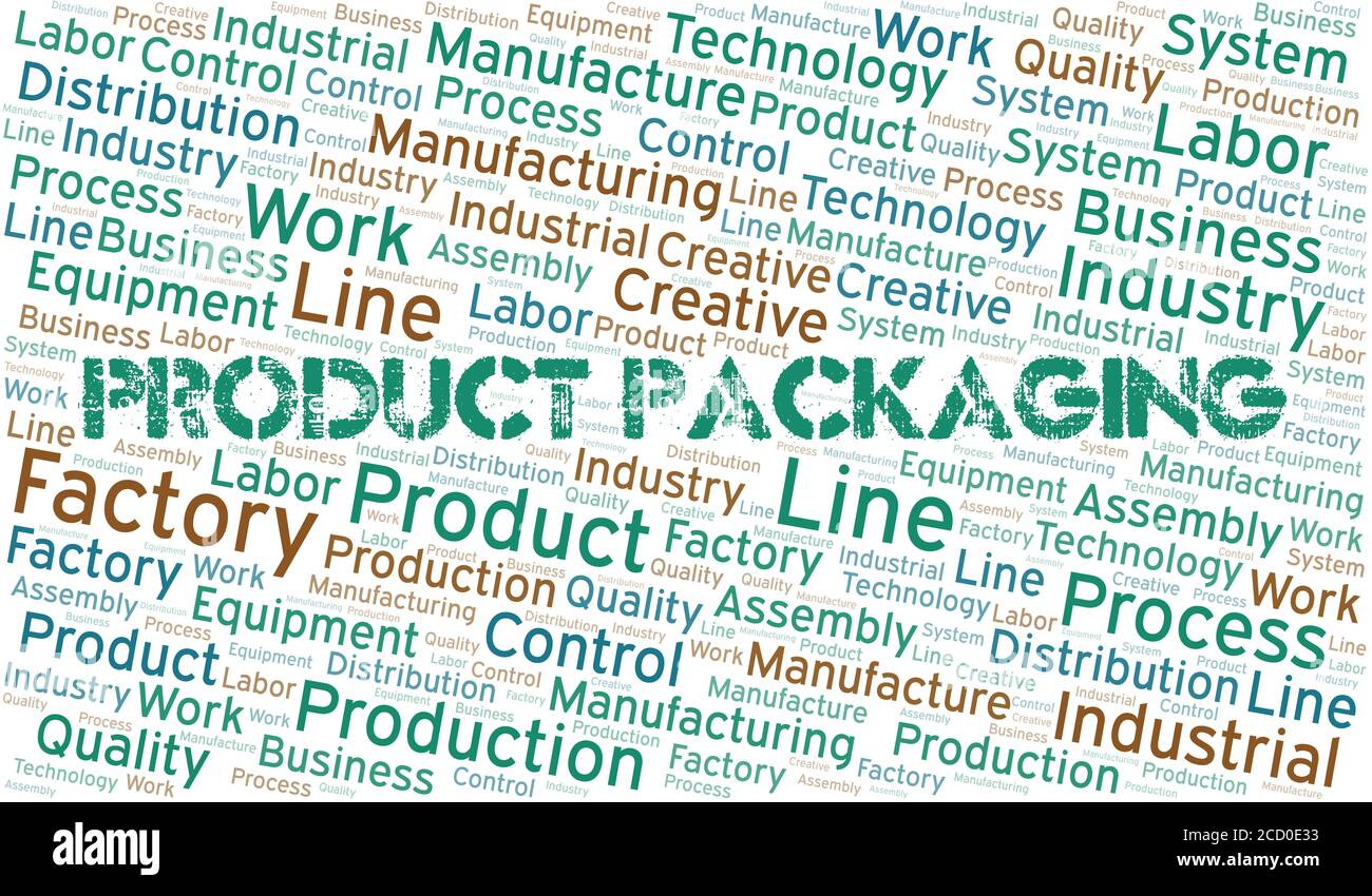 Product Packaging word cloud create with the text only Stock Vector ...