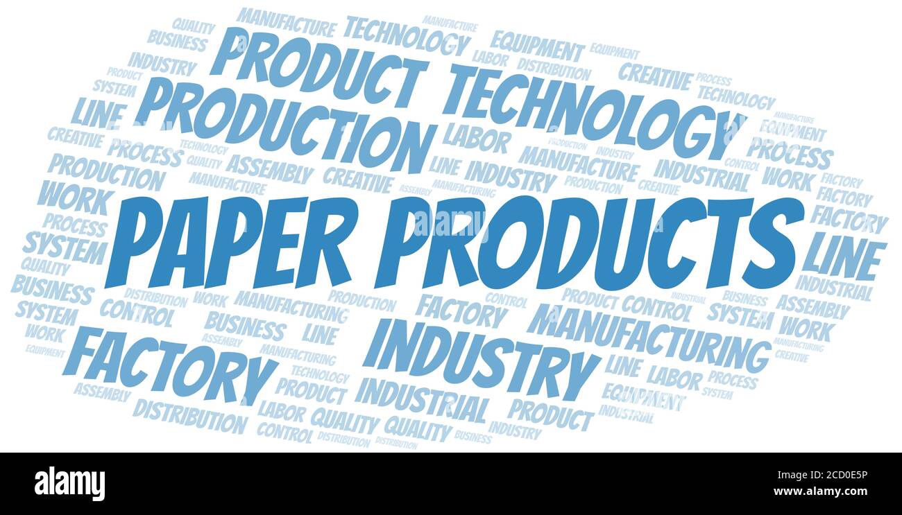 Paper products factory Stock Vector Images - Alamy