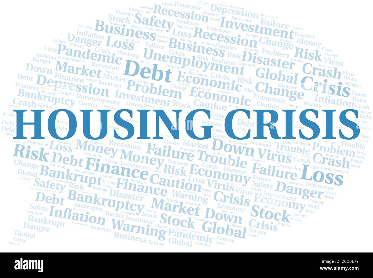 Housing Crisis word cloud create with the text only Stock Vector Image ...