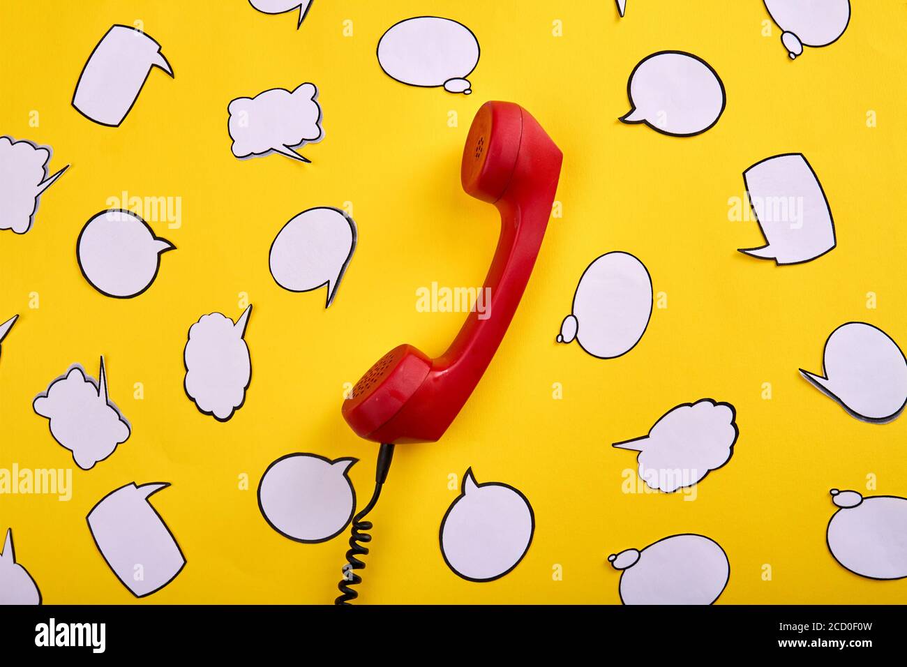 Retro red telephone Stock Photo - Alamy
