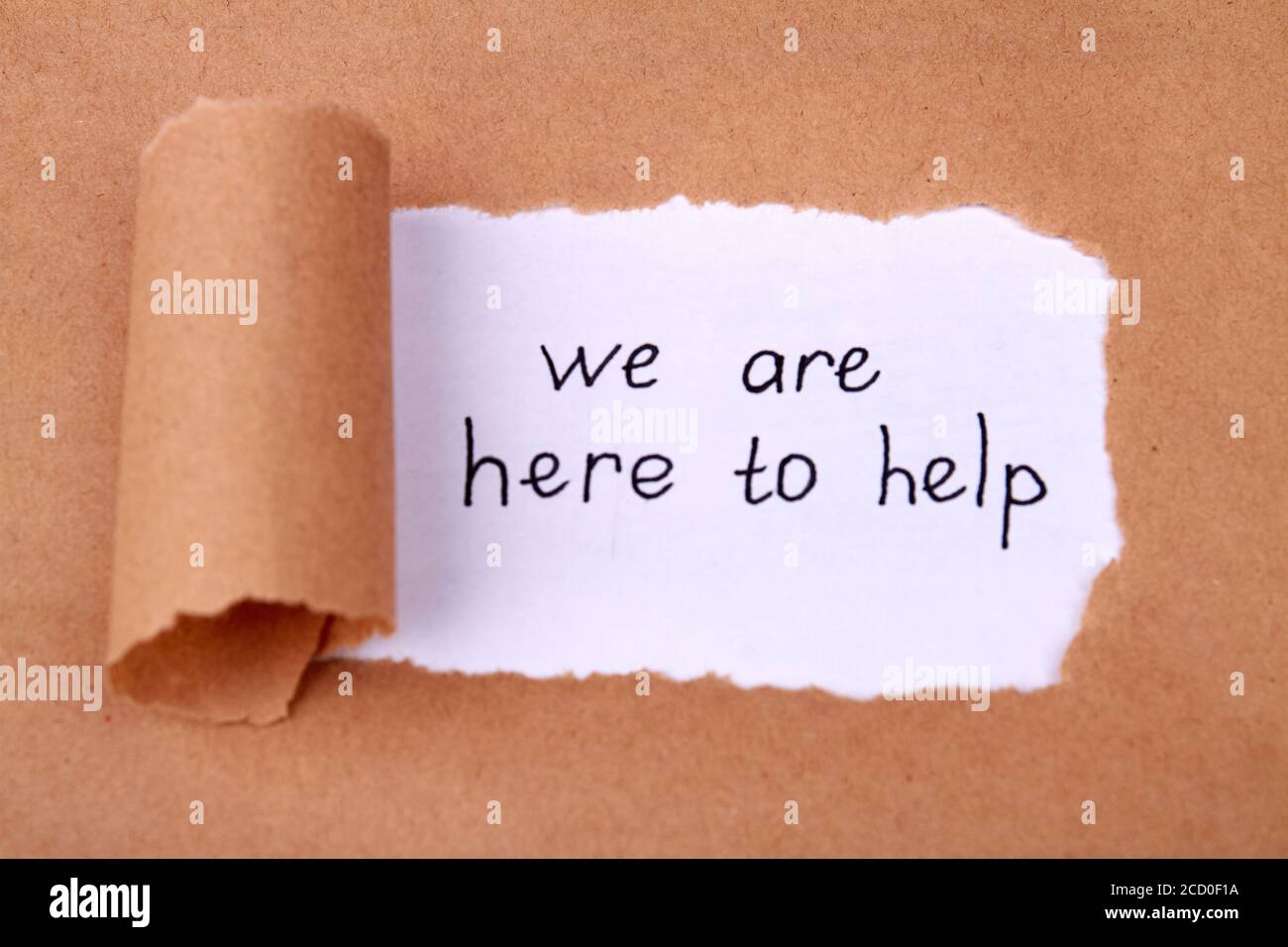 We are here to help concept Stock Photo - Alamy