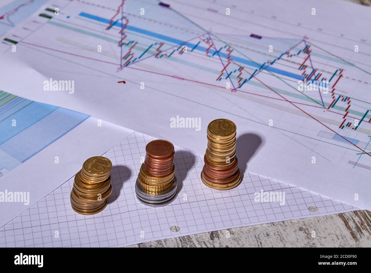 Coin symbolizes growth investment hi-res stock photography and images ...