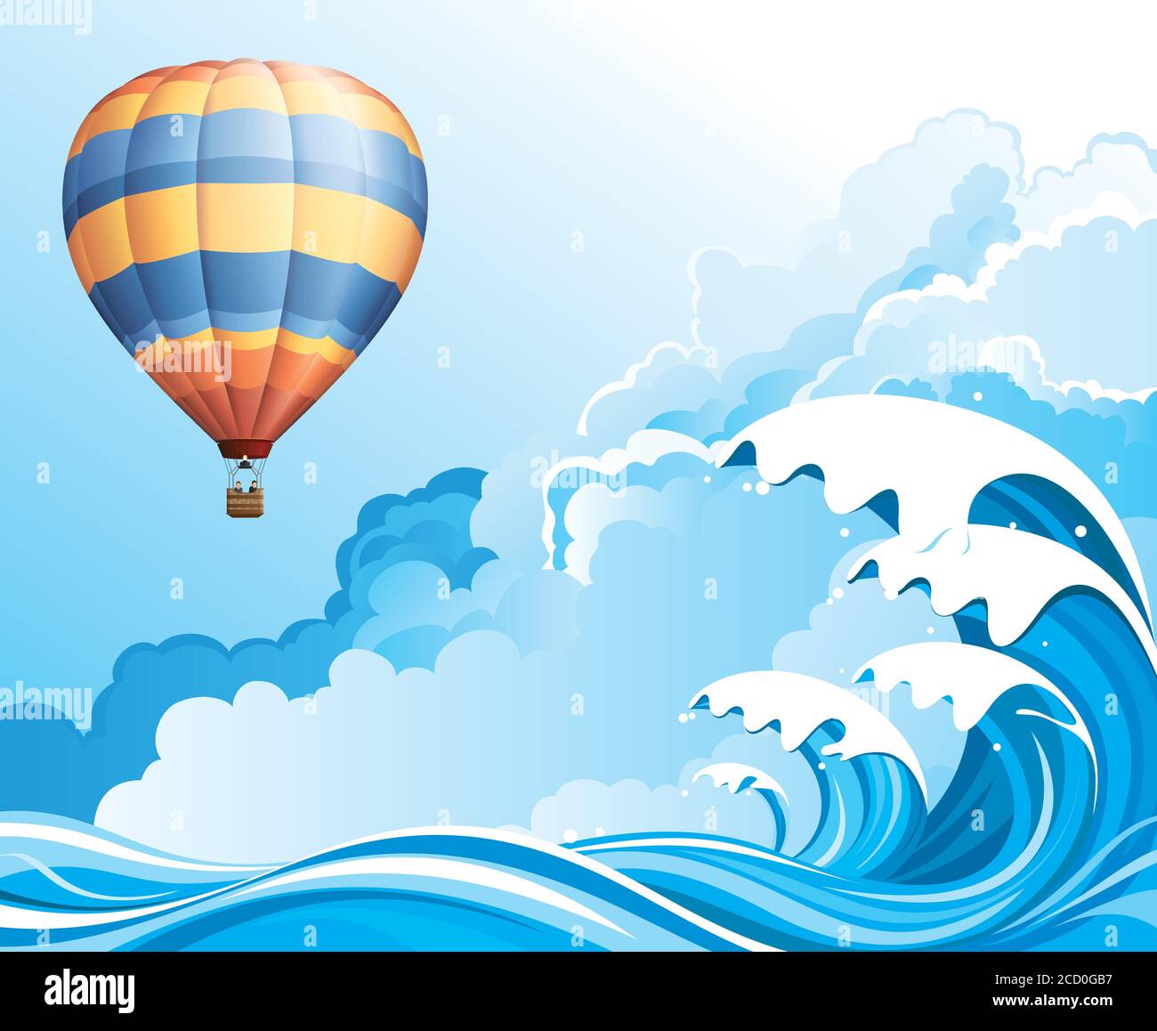 High tide saltwater Stock Vector Images - Alamy