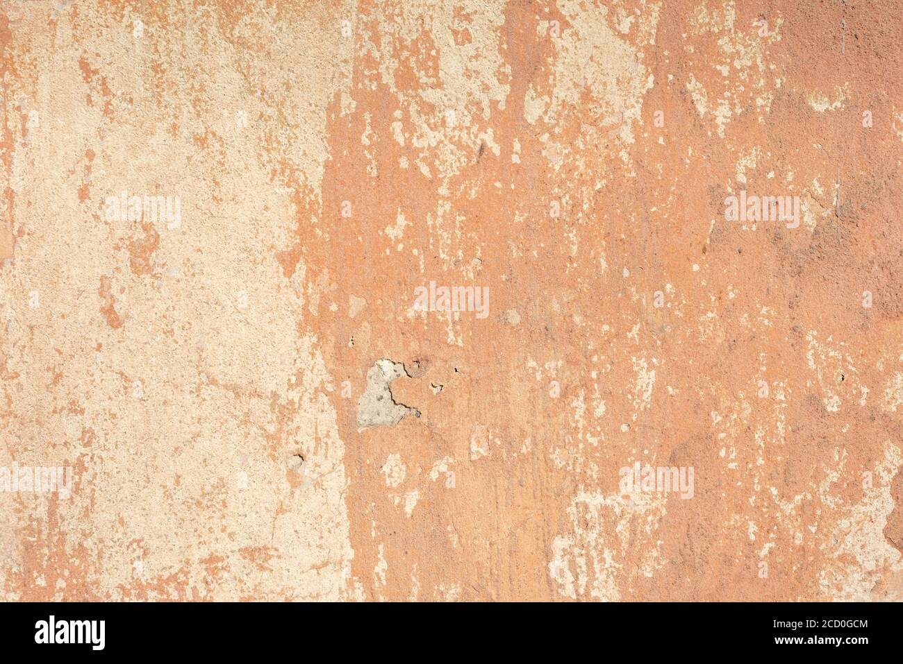 beige cracked plaster texture, with elements of rubbed white paint ...