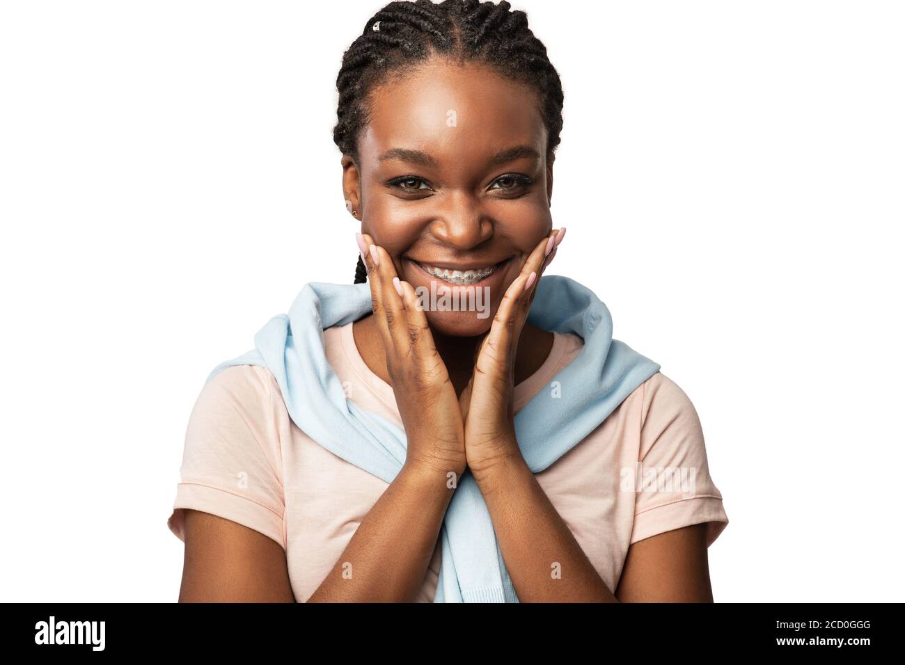 Metal braces teeth african hi-res stock photography and images - Alamy