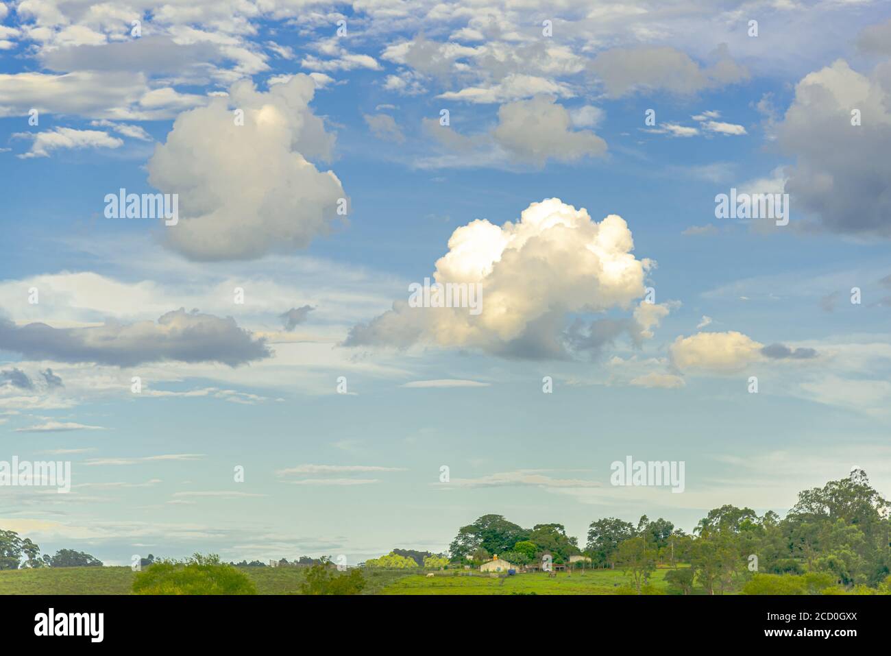 Sunlight and scenic agriculture and rural areas hi-res stock ...