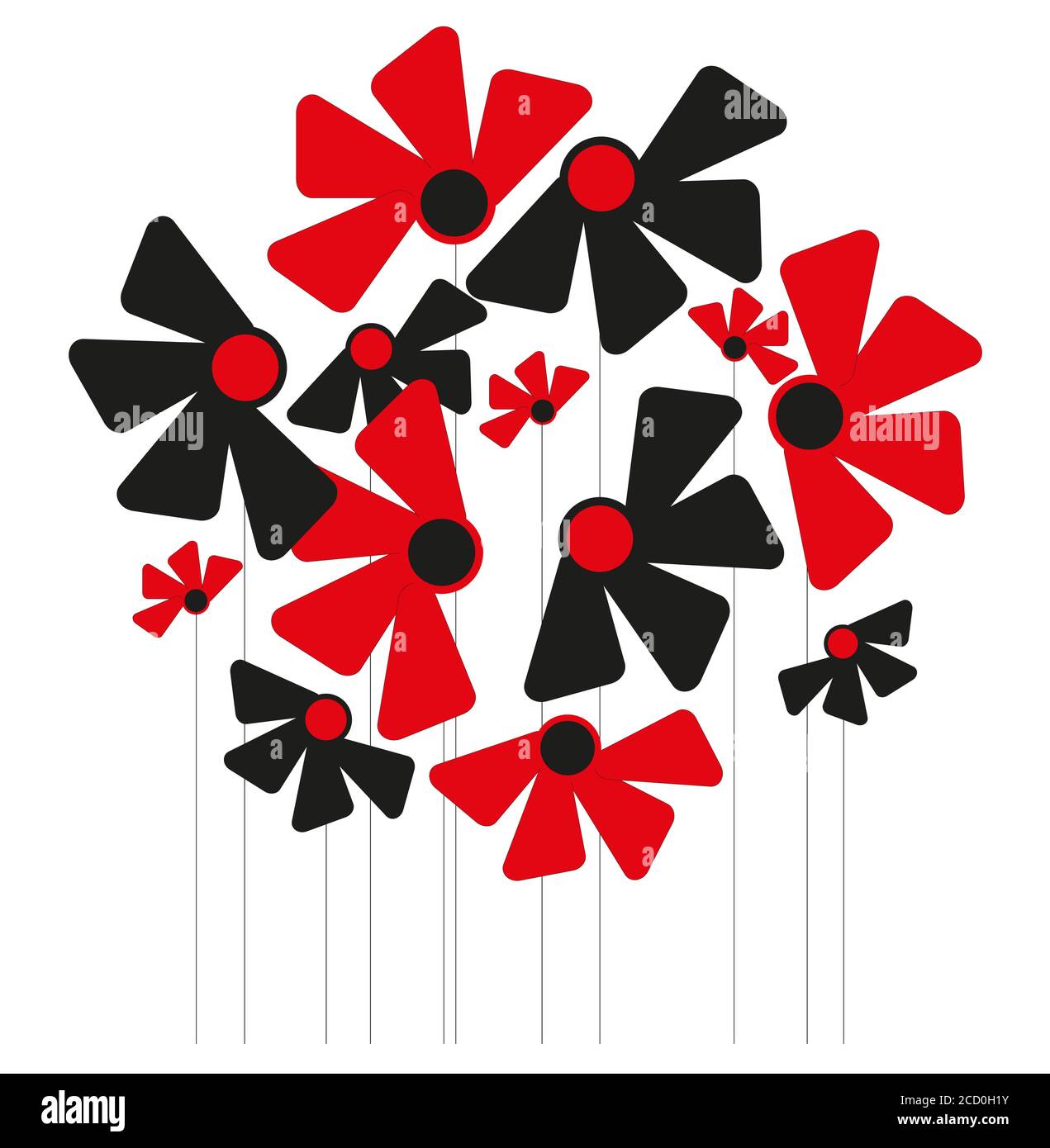 Red black design Cut Out Stock Images & Pictures - Alamy