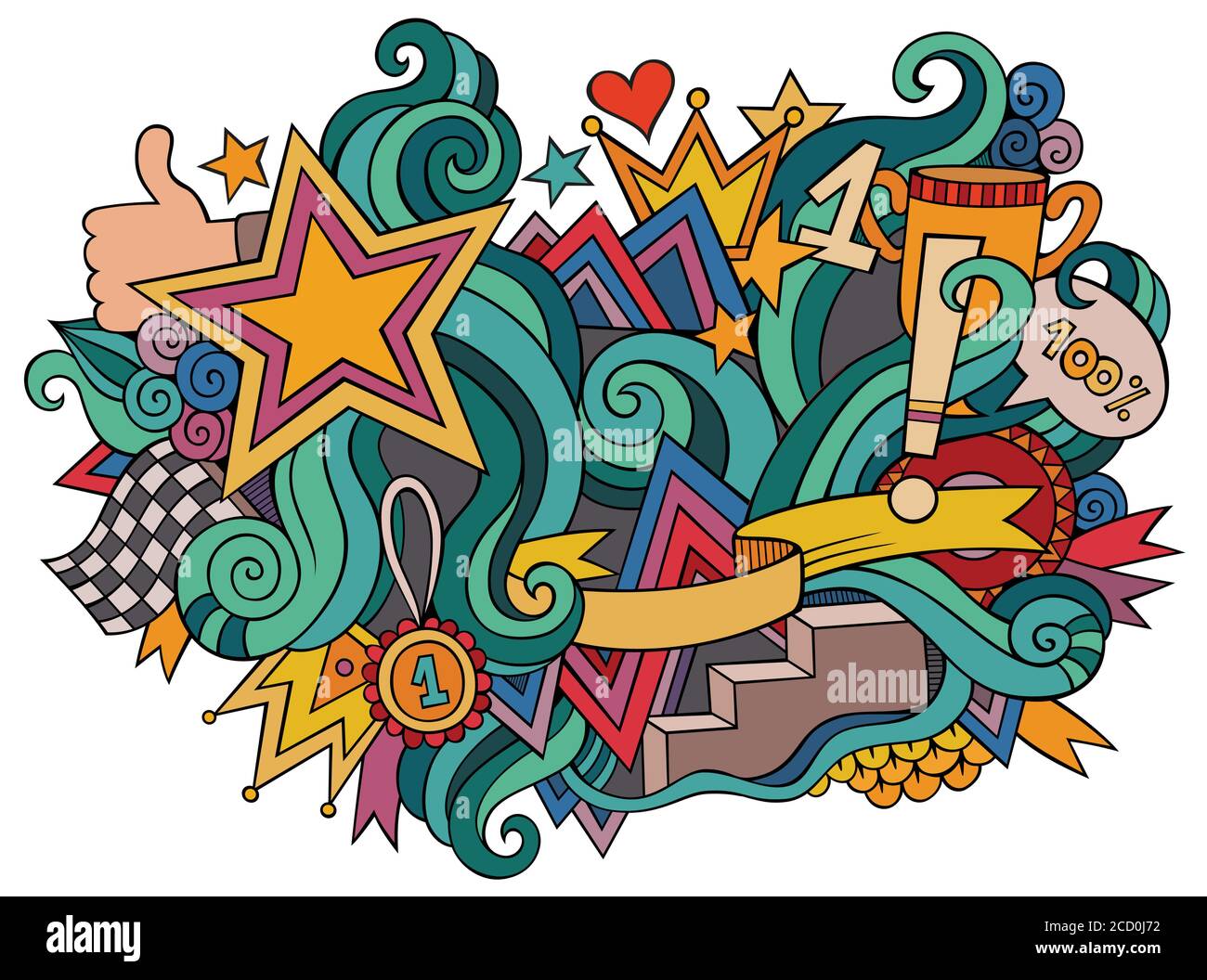 Best hand drawn cartoon doodles illustration Stock Vector Image & Art ...