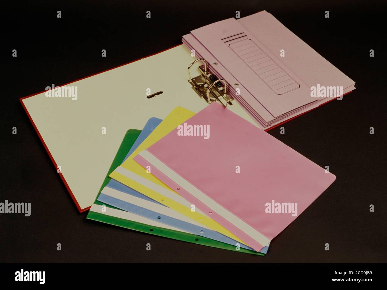 Document files, folders in various colors and thicknesses, available at ...