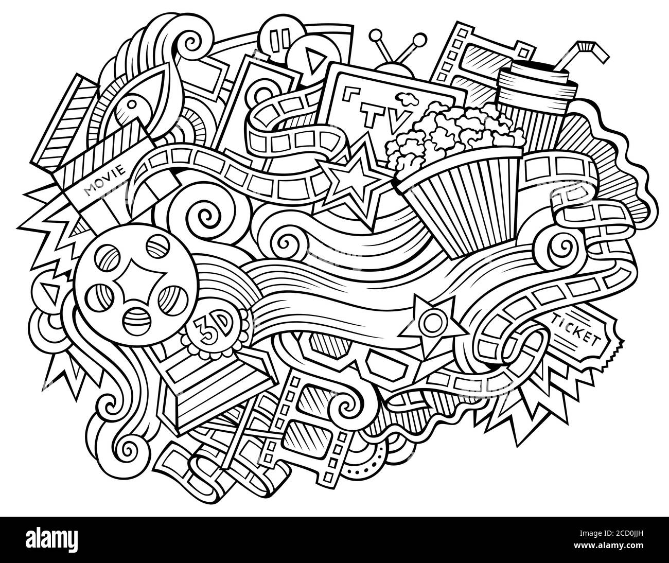 Cartoon network cinema Black and White Stock Photos & Images - Alamy