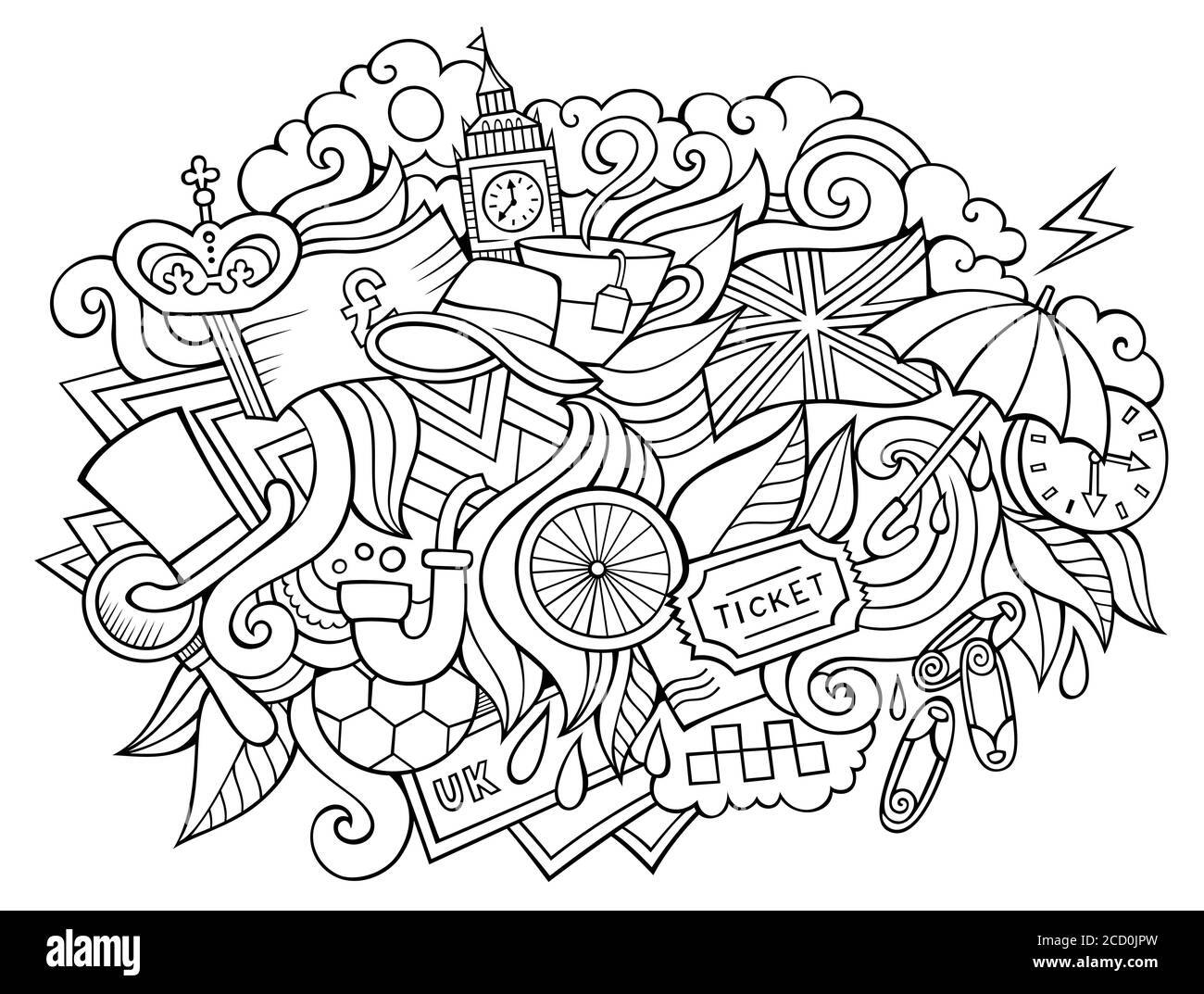 Great ball coloring page hi-res stock photography and images - Alamy