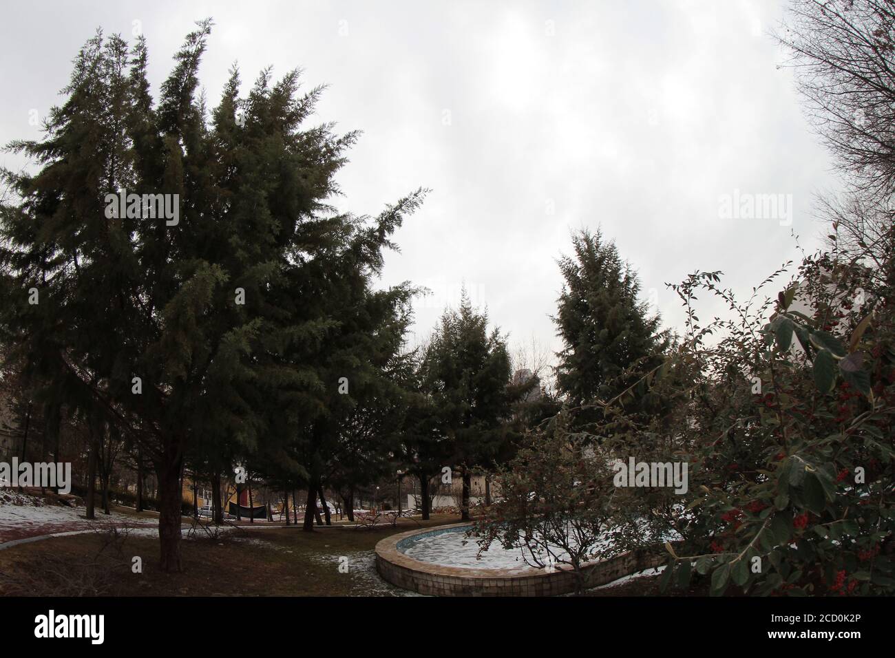 Fish-eye images of Turkey's capital Ankara using various lenses ...