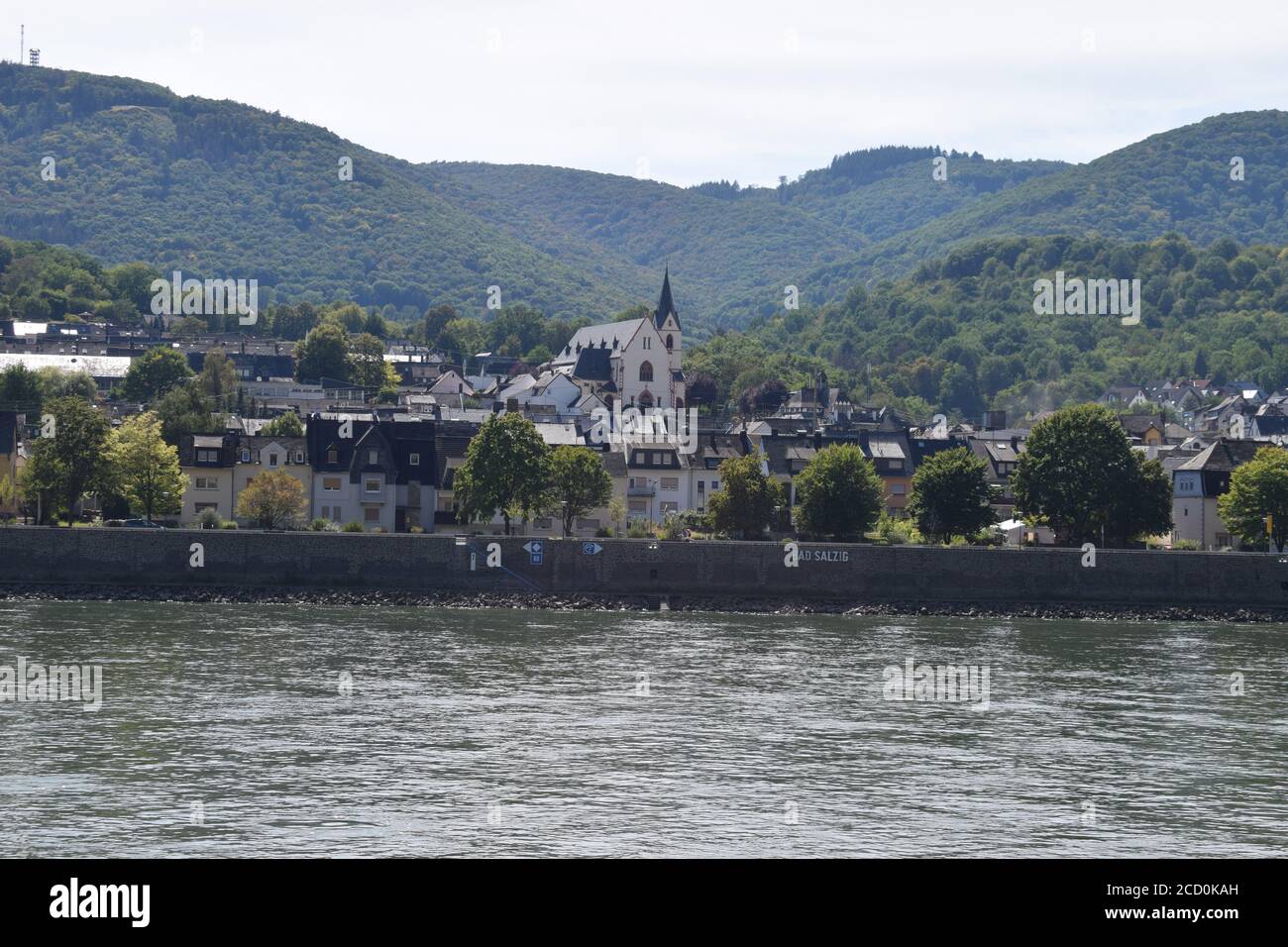 waterfront of Bad Salzig Stock Photo - Alamy