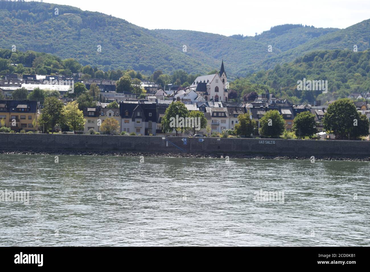 waterfront of Bad Salzig Stock Photo - Alamy
