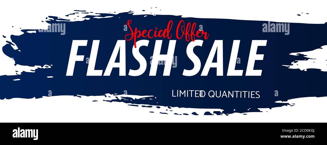 flash sale banner layout design, vector illustration Stock Vector Image ...