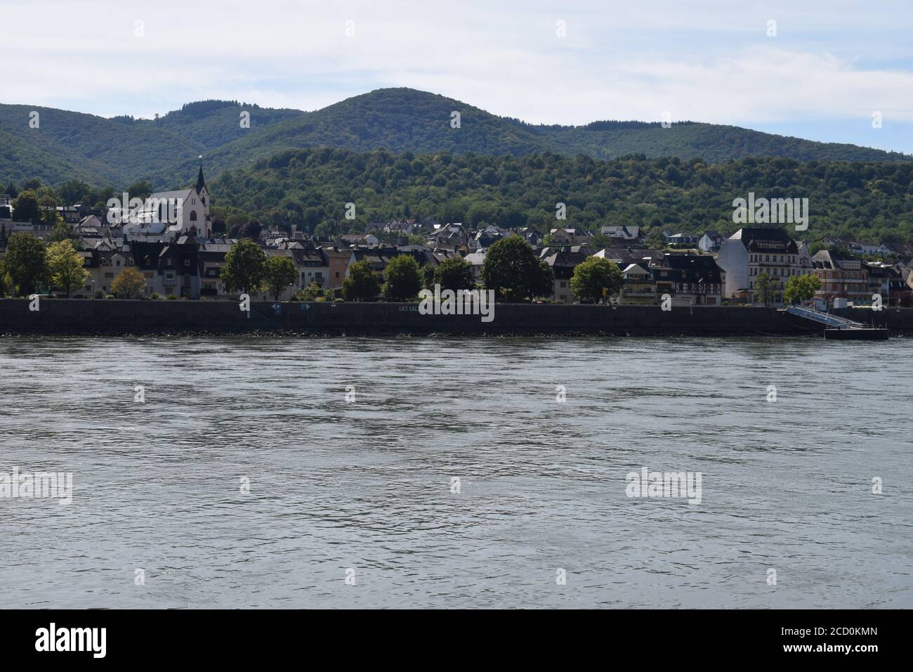 waterfront of Bad Salzig Stock Photo - Alamy