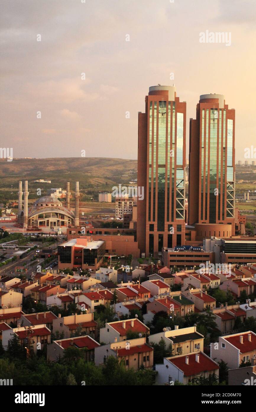 Urban skyline of turkeys capital city hi-res stock photography and ...