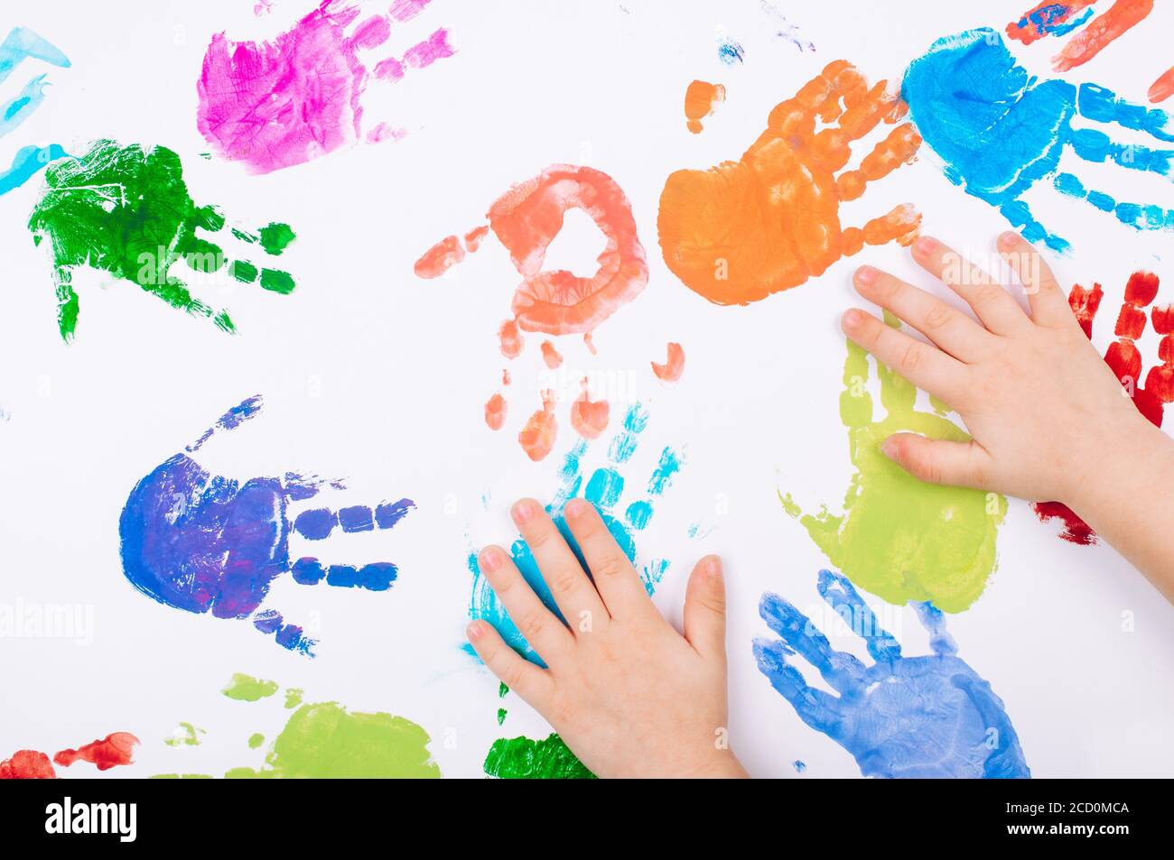 Rainbow handprints hi-res stock photography and images - Alamy