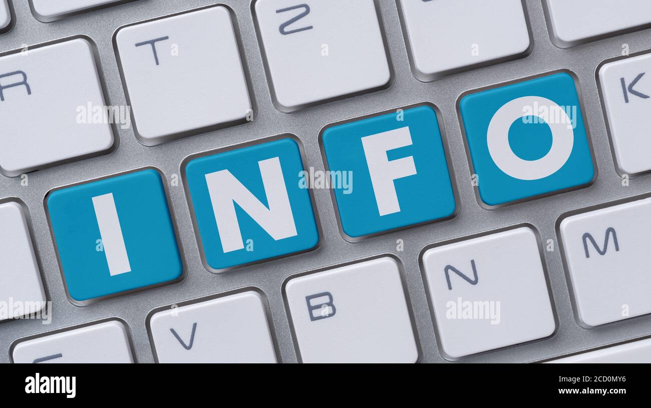 Word info hi-res stock photography and images - Alamy