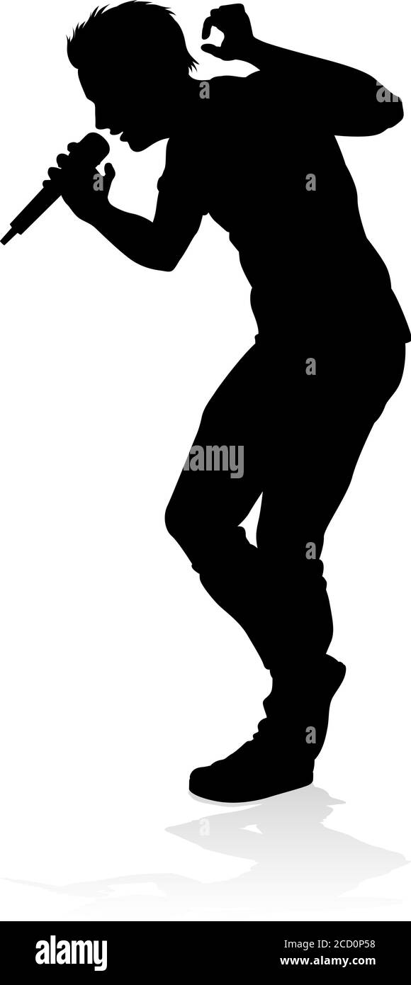 Rockstar Silhouette Vector